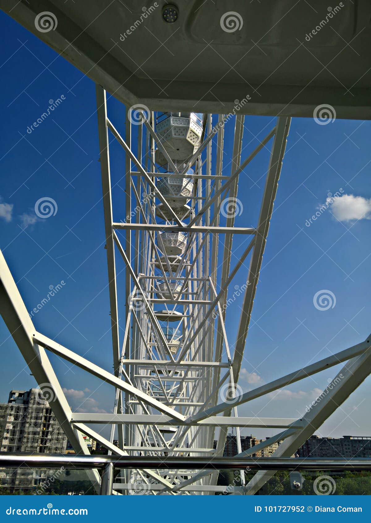 View Inside a Fun Fair Wheel Stock Photo - Image of landscape, inside ...