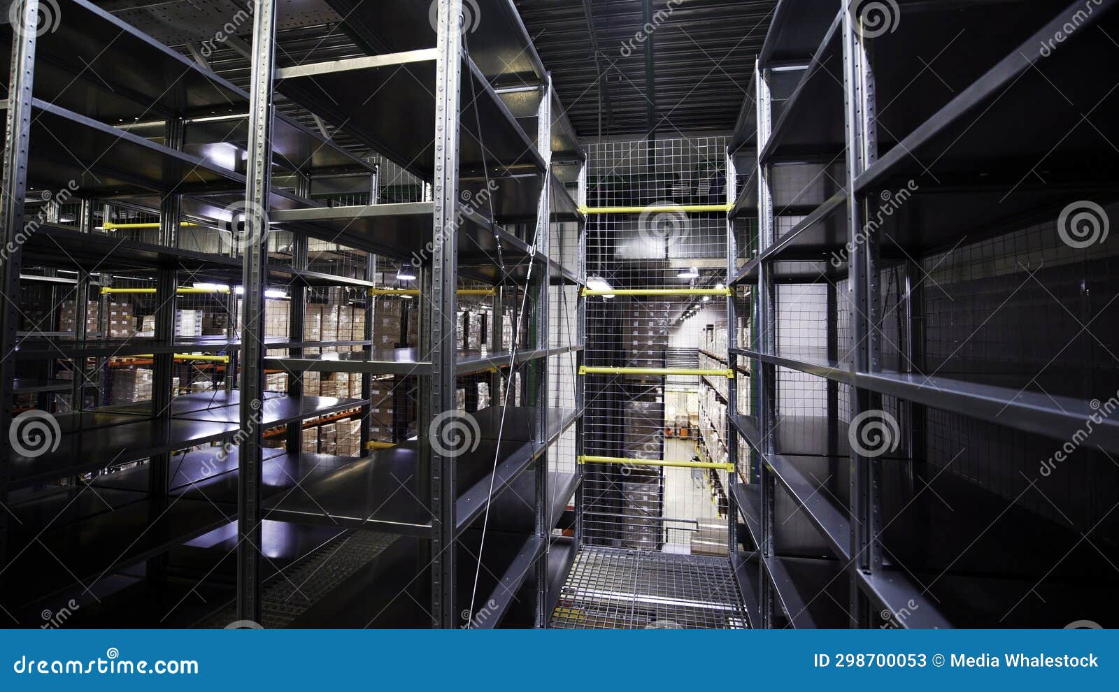 View Inside of the Inside of a Large Industrial Facility. Creative ...