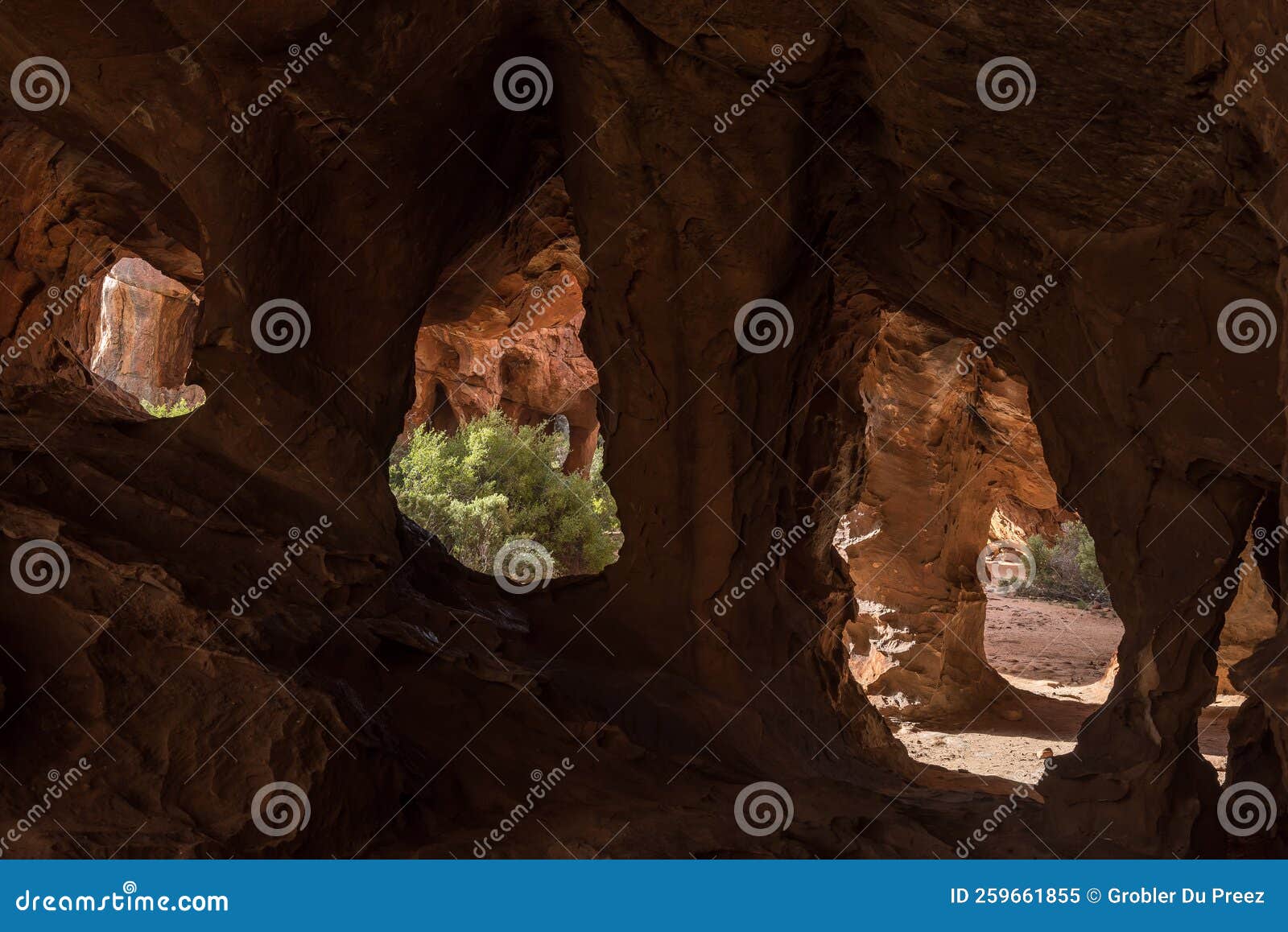 View from Inside the Main Stadsaal Cave Stock Image - Image of stadsaal ...
