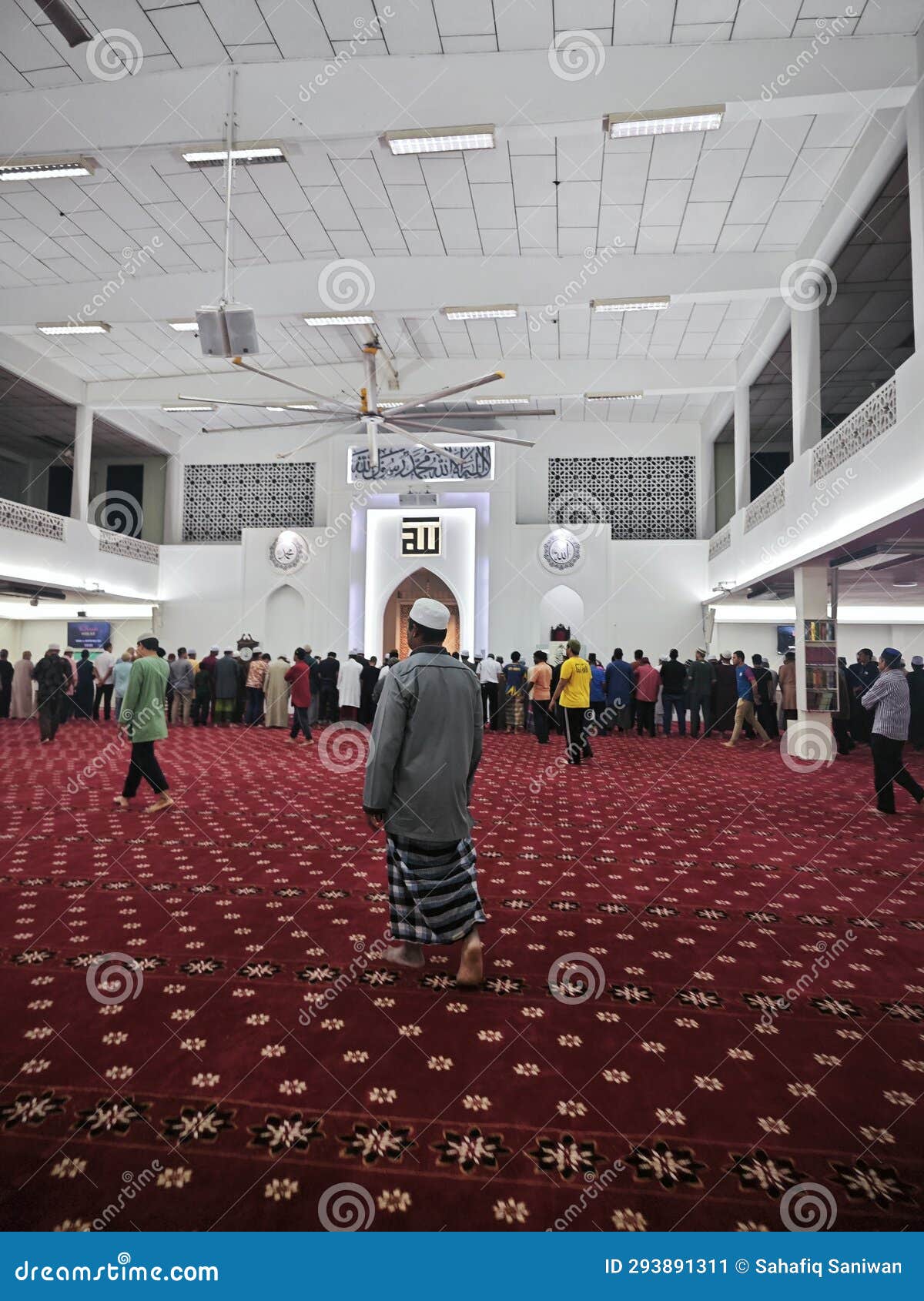 View Inside of Masjid in Malaysia on Maghrib Prayer Time Editorial ...