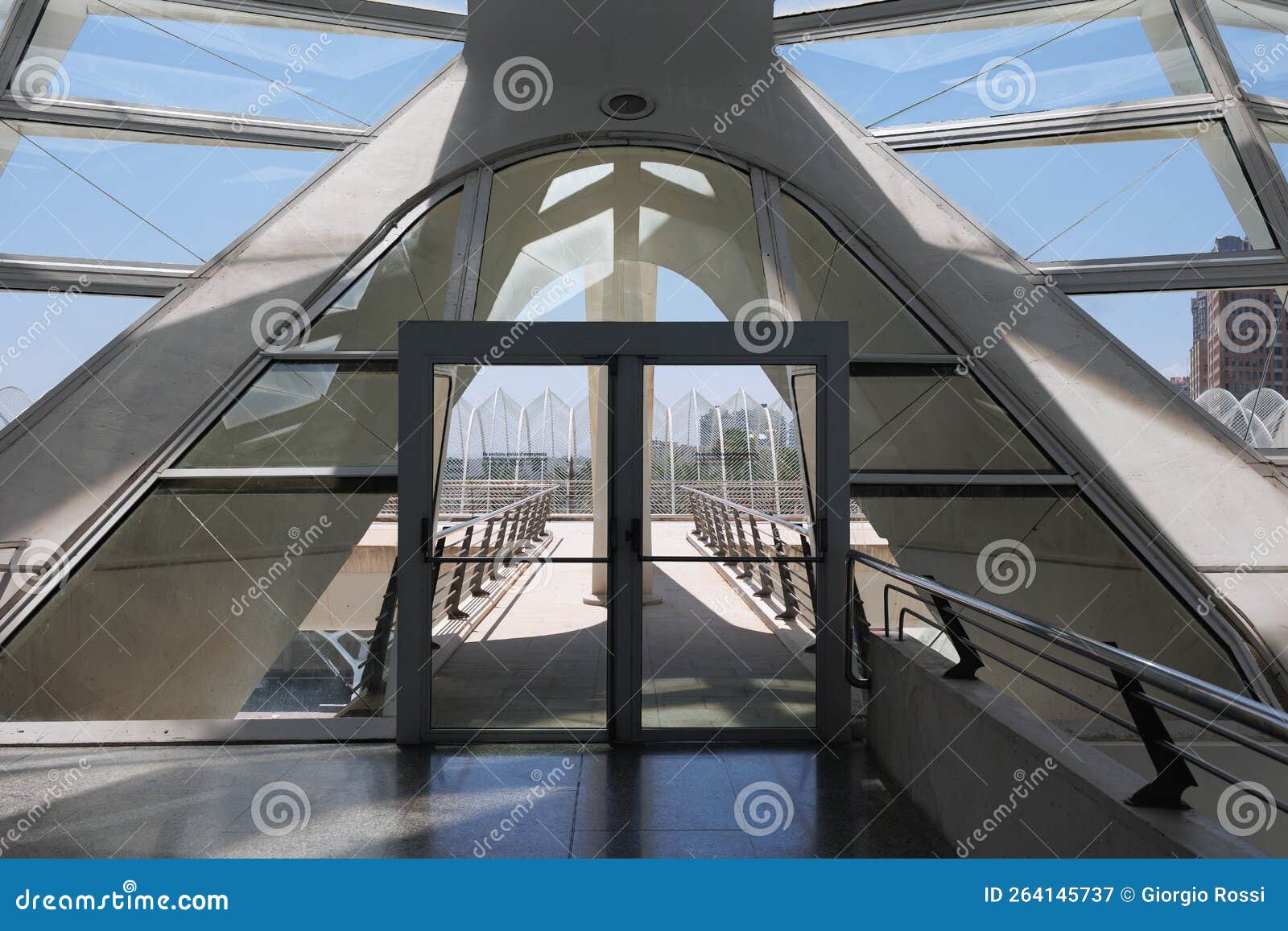 View from Inside the Modern Architecture of Arts and Sciences Building ...
