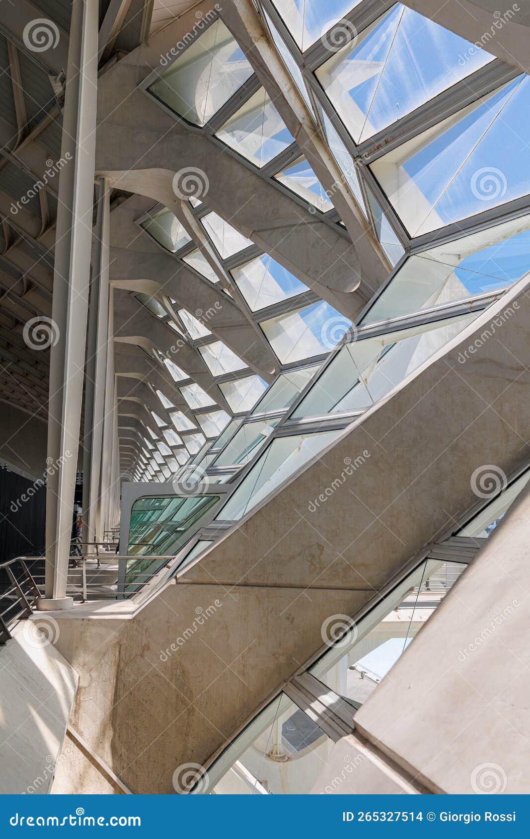 View from Inside the Modern Architecture of Arts and Sciences Building ...