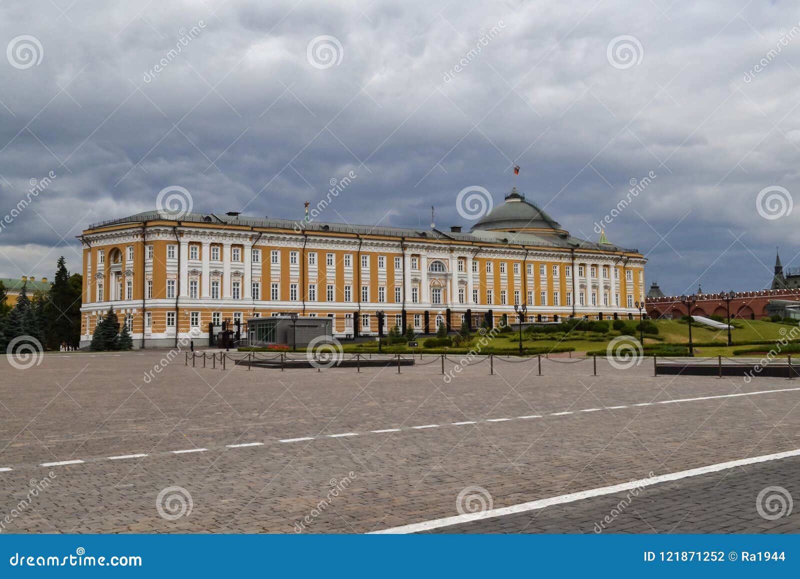 A View Inside the Moscow Kremlin. Palace of the Senate. the Kremlin ...