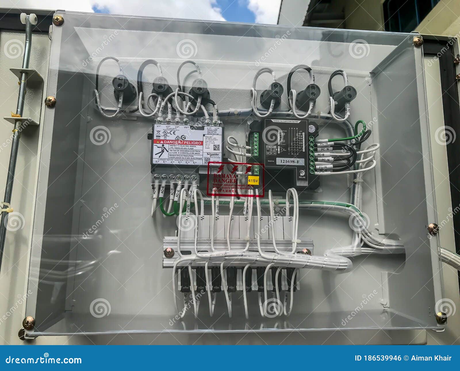 The View Inside of the MSB Panel Cabinet. it is an Intermediate ...