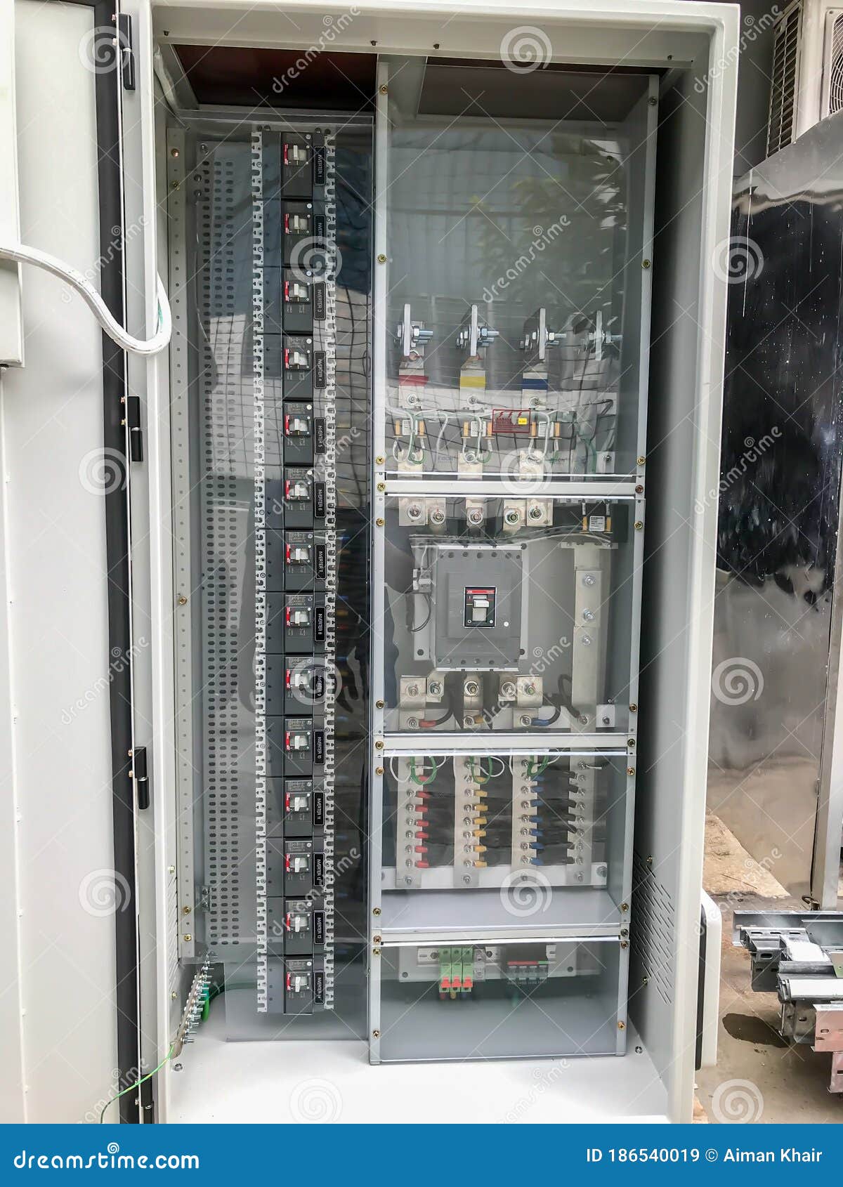 The View Inside of the MSB Panel Cabinet. it is an Intermediate ...