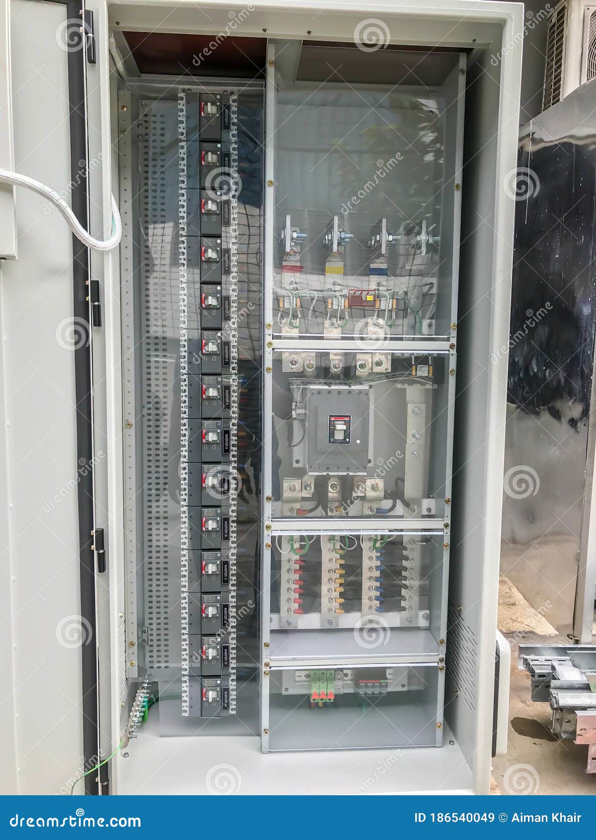 The View Inside of the MSB Panel Cabinet. it is an Intermediate ...