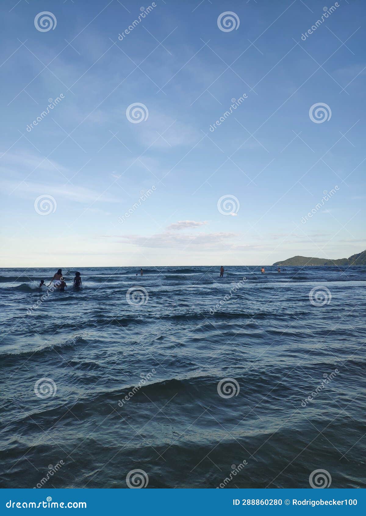 View from Inside the Ocean with Some People Playing Stock Photo - Image ...