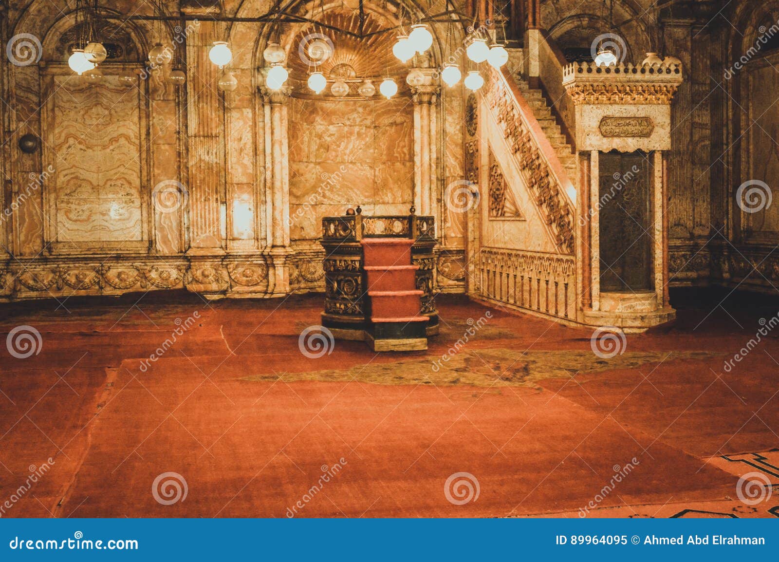 Inside Of The Mosque Of Muhammad Ali, Saladin Citadel Of Cairo Royalty ...