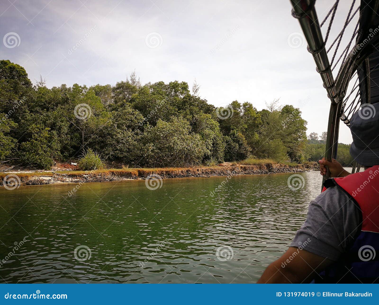 View from Inside the Passenger Boat. Stock Image - Image of bridge ...
