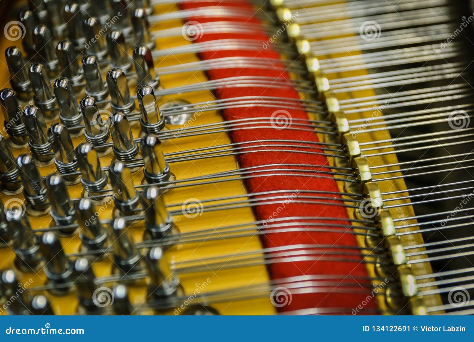 View of the Inside of the Piano Close-up Stock Image - Image of ...