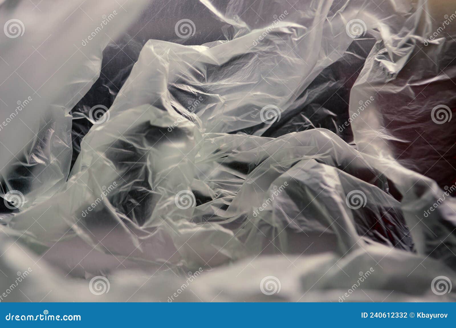 View Inside the Plastic Bag, Space for Text Stock Photo - Image of ...