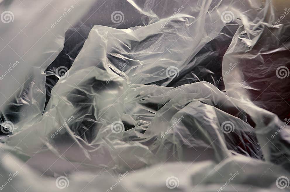 View Inside the Plastic Bag, Space for Text Stock Photo - Image of ...