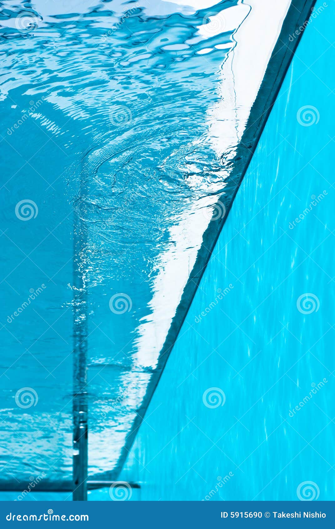 View from Inside of Swimming Pool. Stock Photo - Image of clear, blue ...