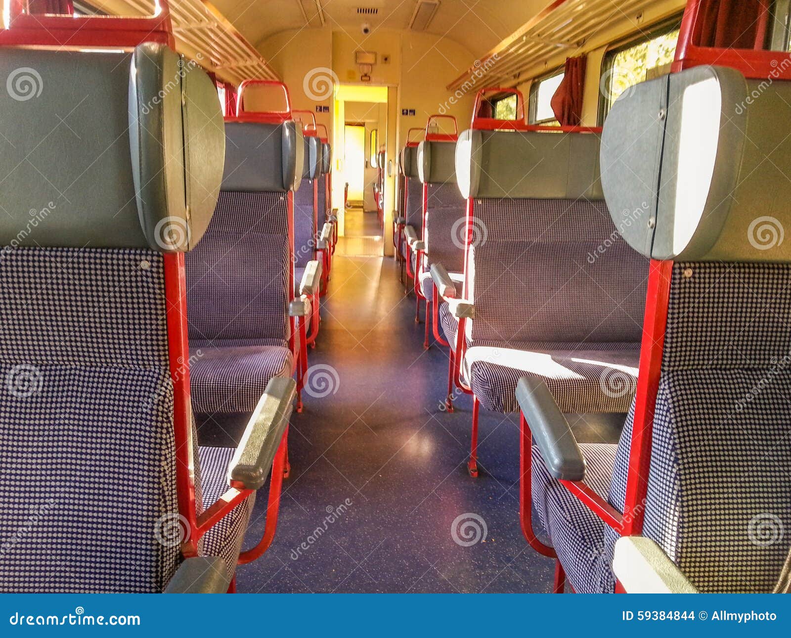 View inside the train editorial stock image. Image of passenger - 59384844