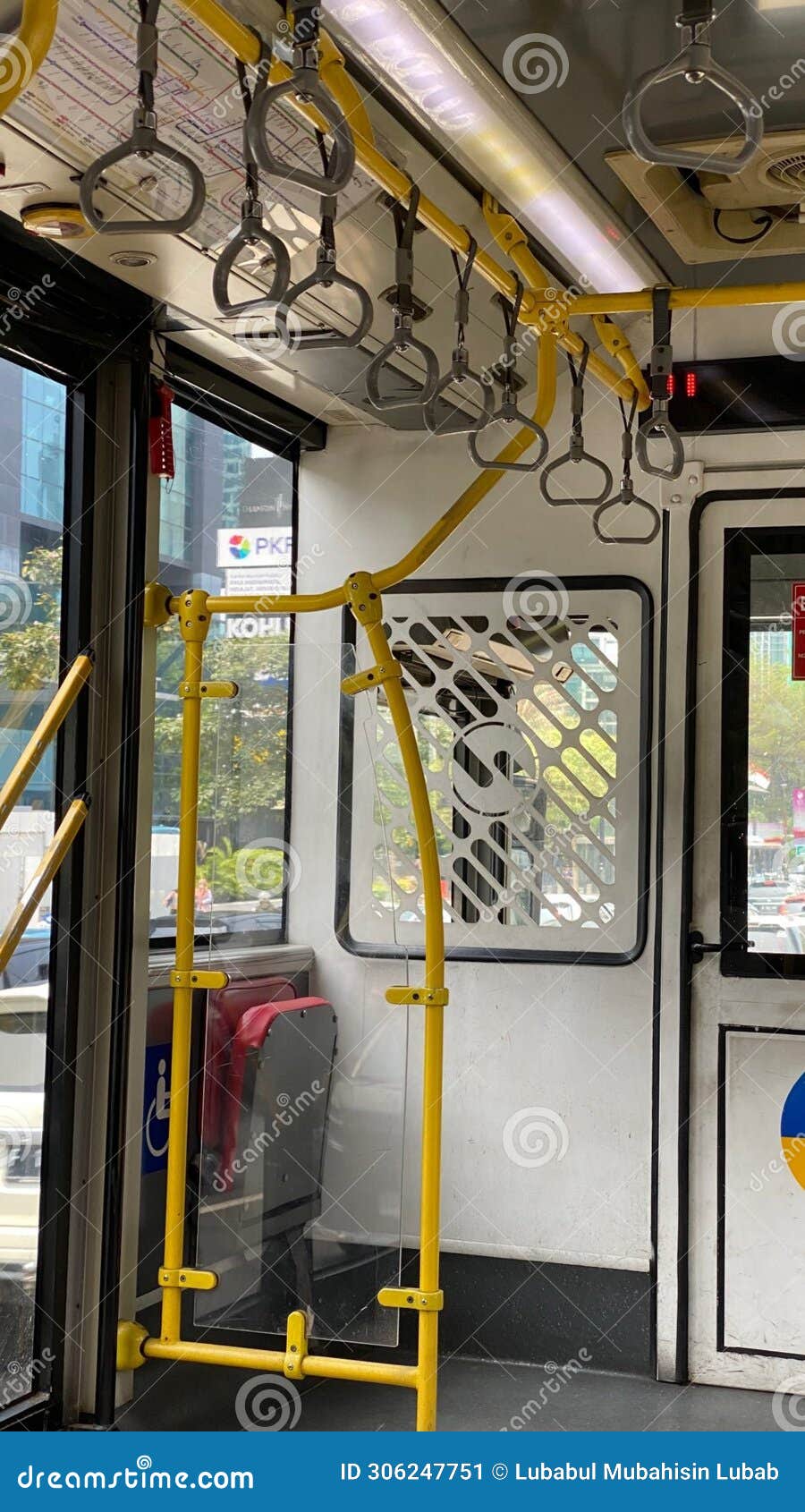 A View of the Inside of a Transjakarta Bus. Editorial Photo - Image of ...