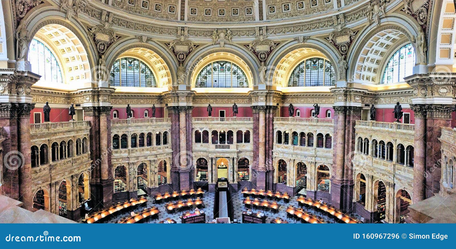 A View of the Inside of the Washington Library Editorial Photo - Image ...