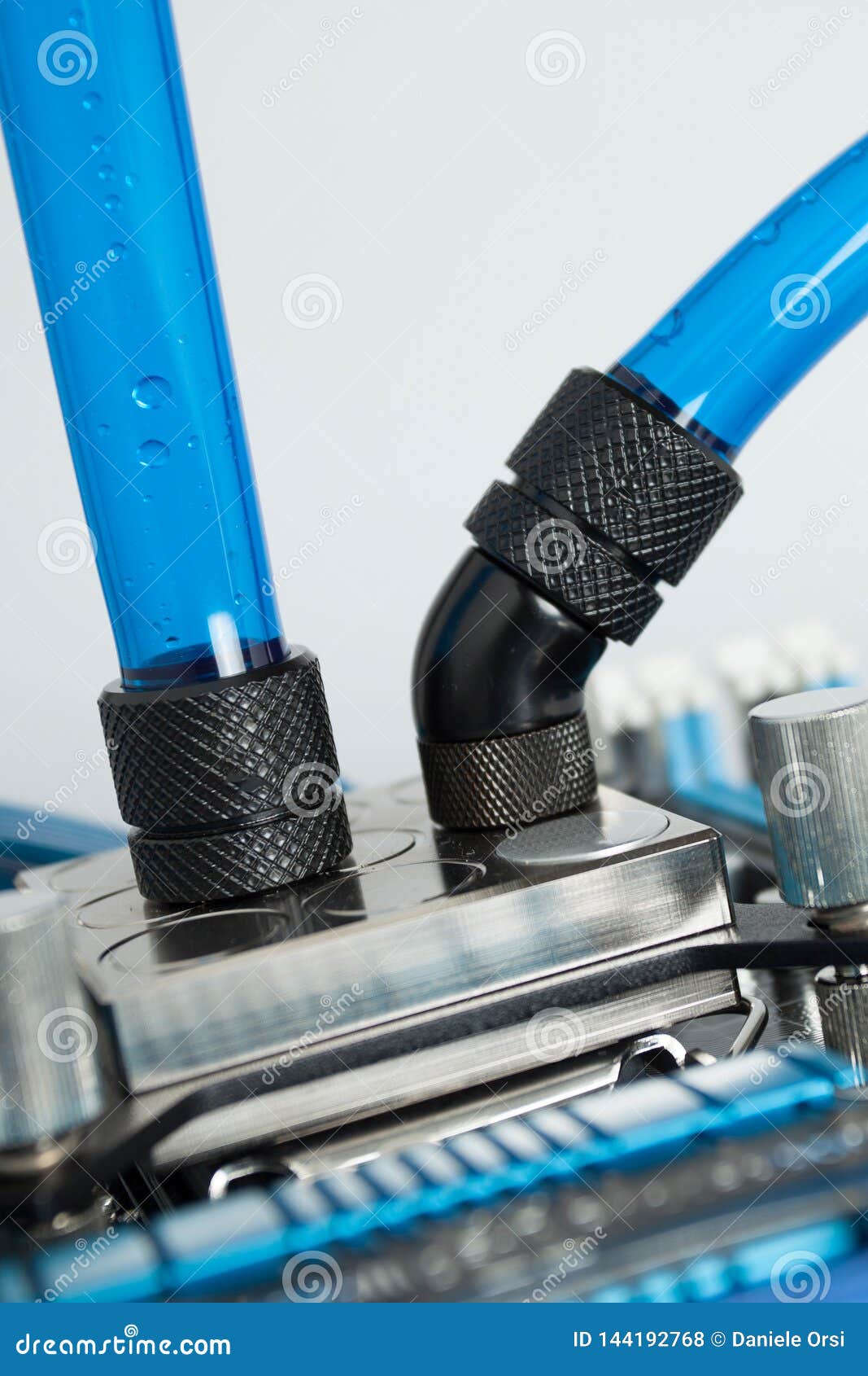 A View of Inside of Water Cooled and High Performance Modern Personal ...