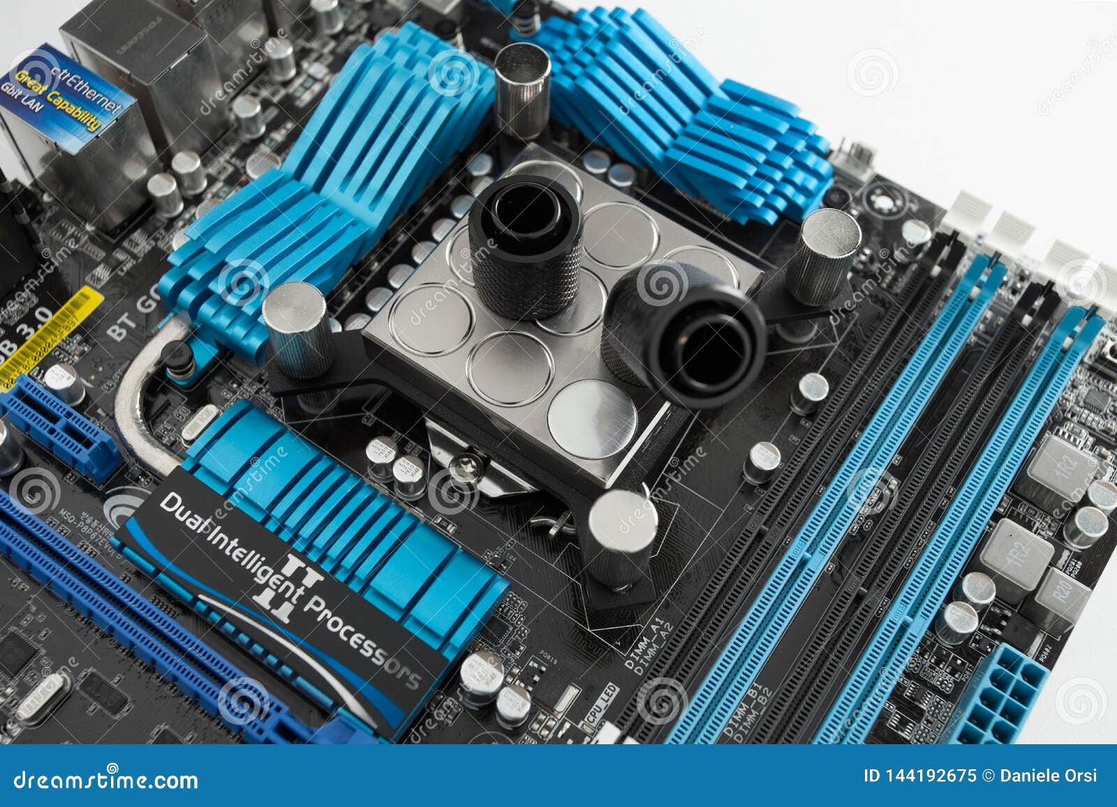 A View of Inside of Water Cooled and High Performance Modern Personal ...