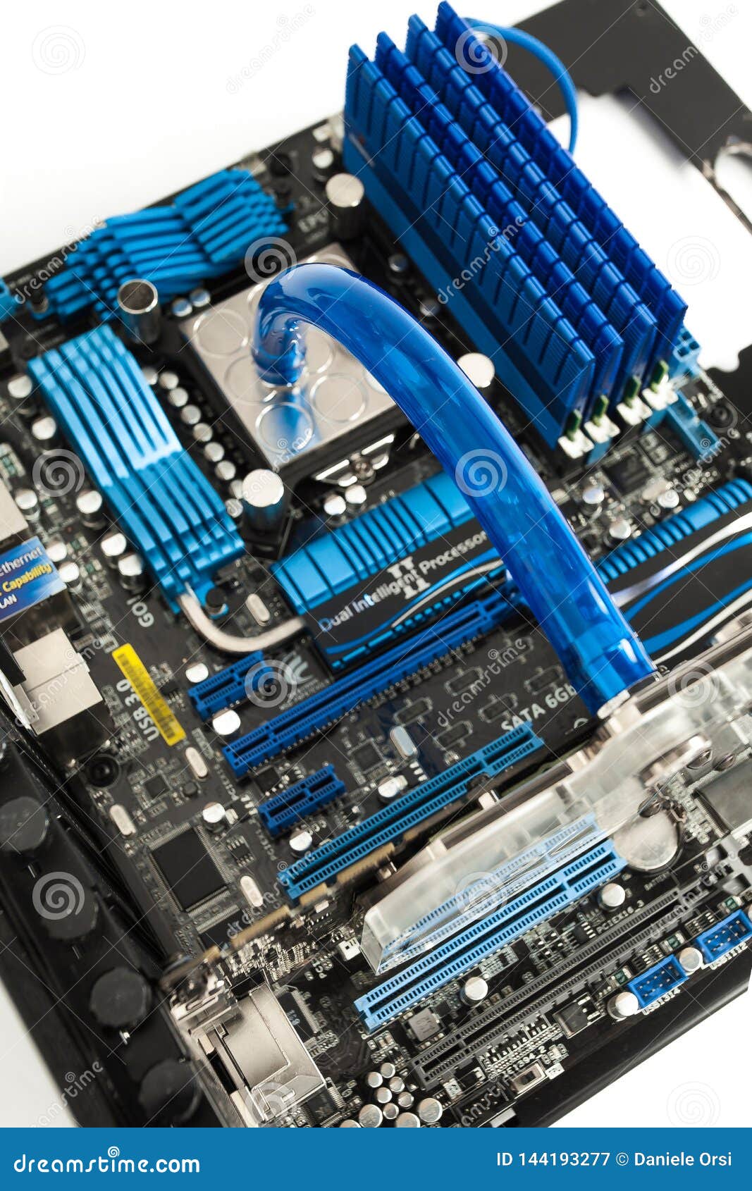 A View of Inside of Water Cooled and High Performance Modern Personal ...