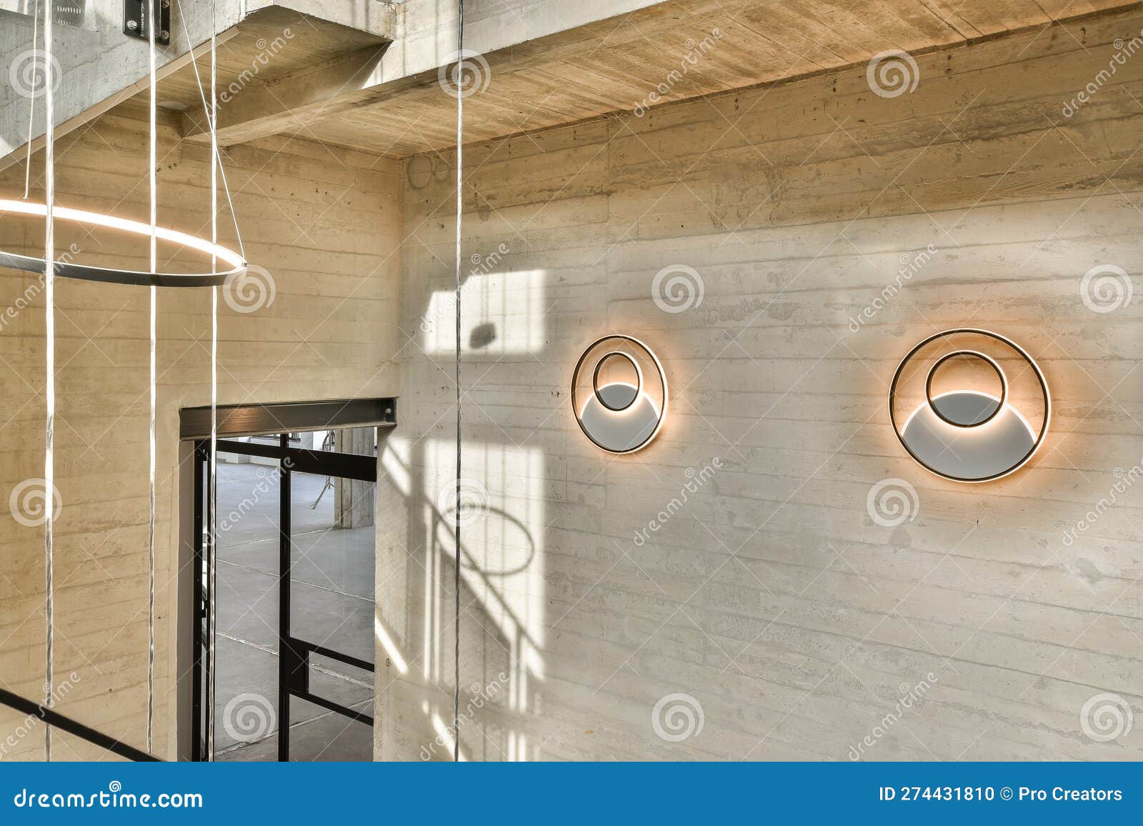A View of the Interior of a Building with Light Stock Photo - Image of ...