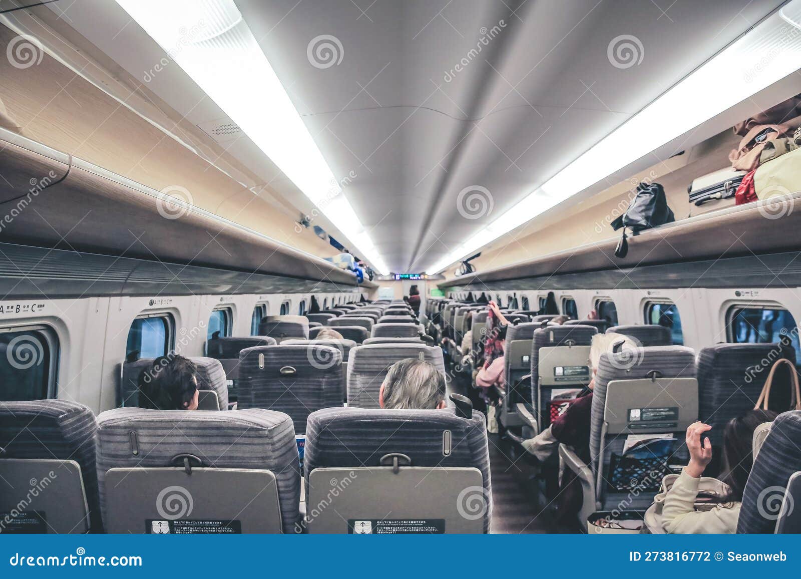 A View of Interior Bullet Train, Japan 3 Nov 2013 Editorial Photography ...