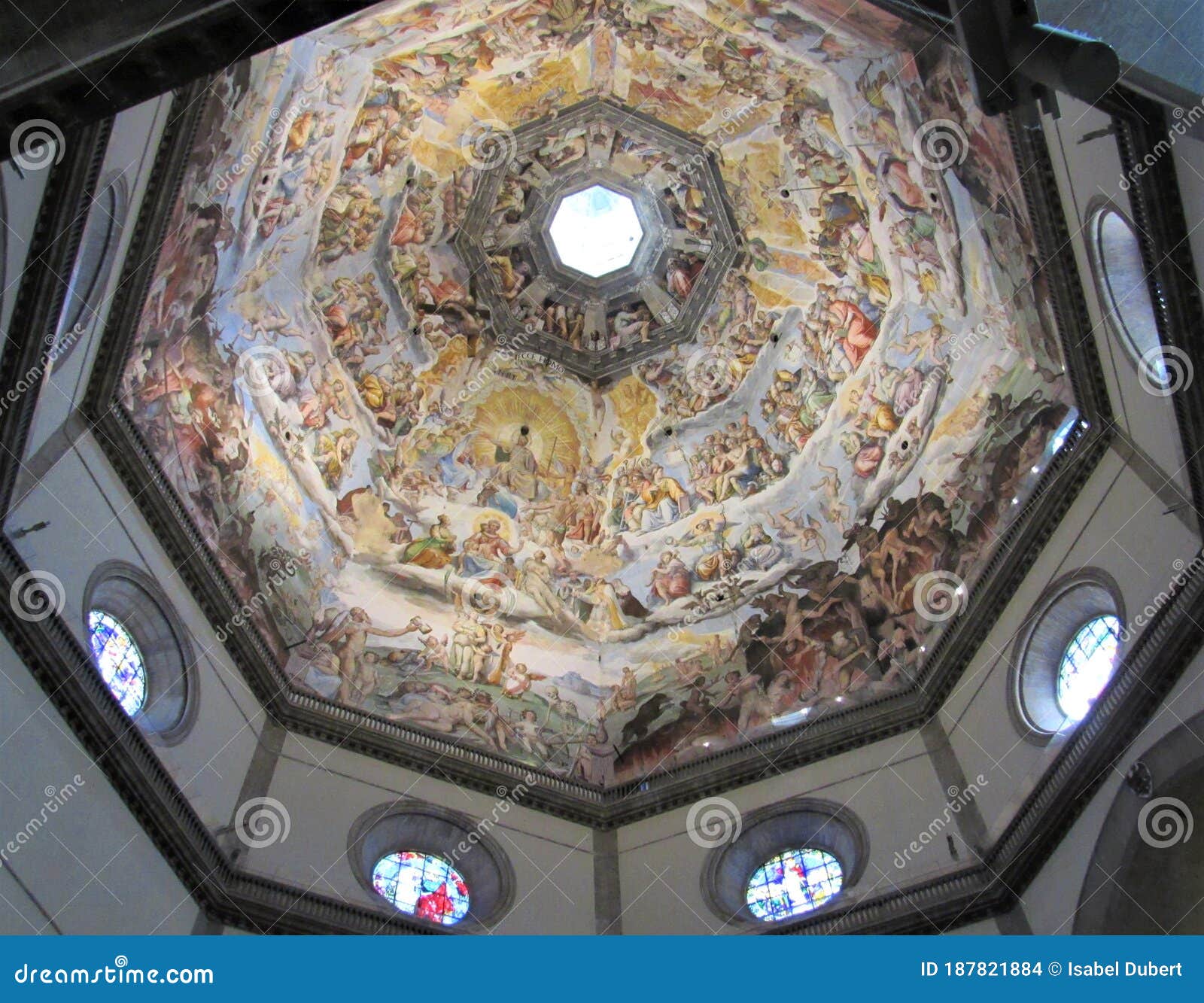 The Interior Paintings of the Florence Cathedral Dome in Italy ...