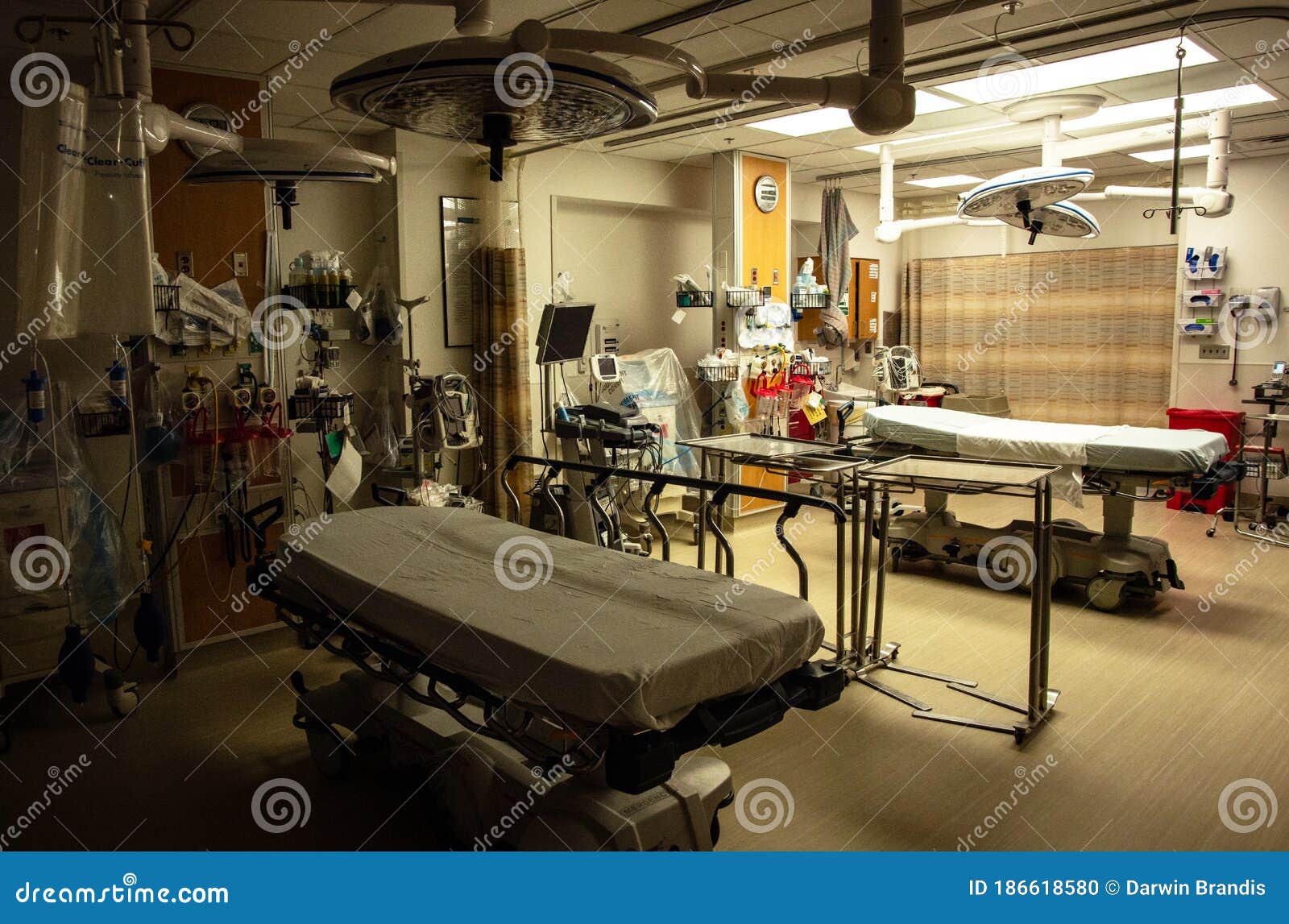Hospital Trauma Room stock photo. Image of office, surgical - 186618580