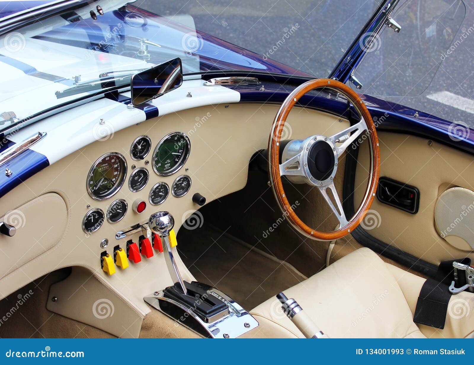 View of the Interior of a Modern Automobile Showing the Dashboard Stock ...