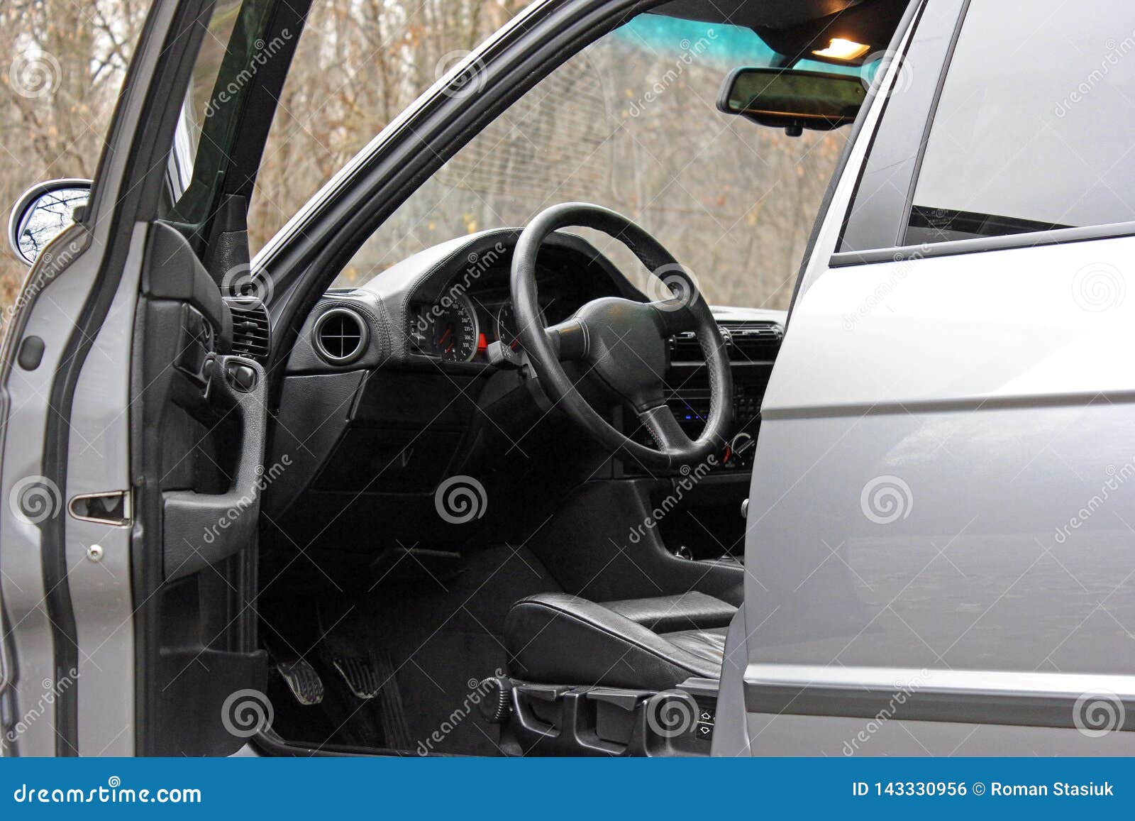 View of the Interior of a Modern Automobile Showing the Dashboard Stock ...