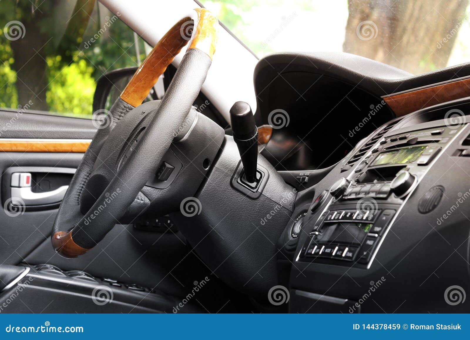 View of the Interior of a Modern Automobile Showing the Dashboard Stock ...