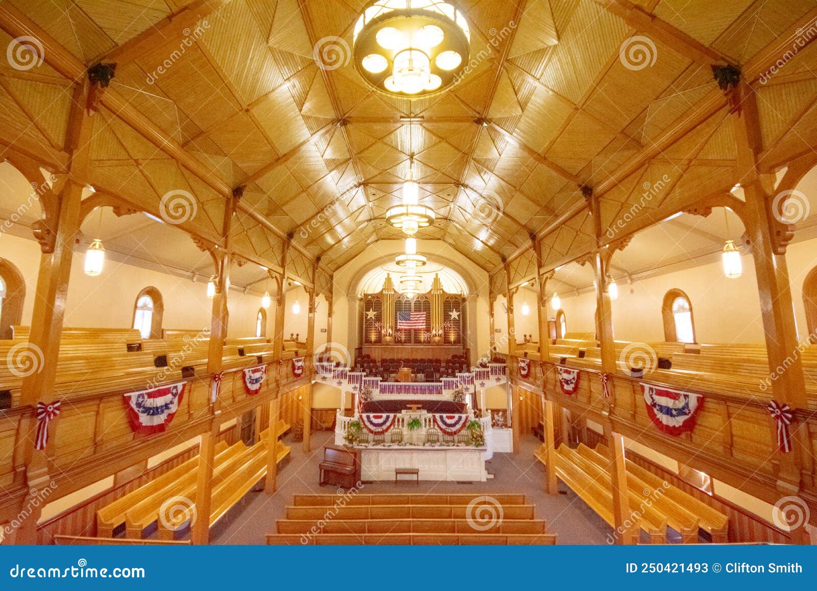 Paris Idaho Tabernacle and Decorated Interior Editorial Stock Photo ...