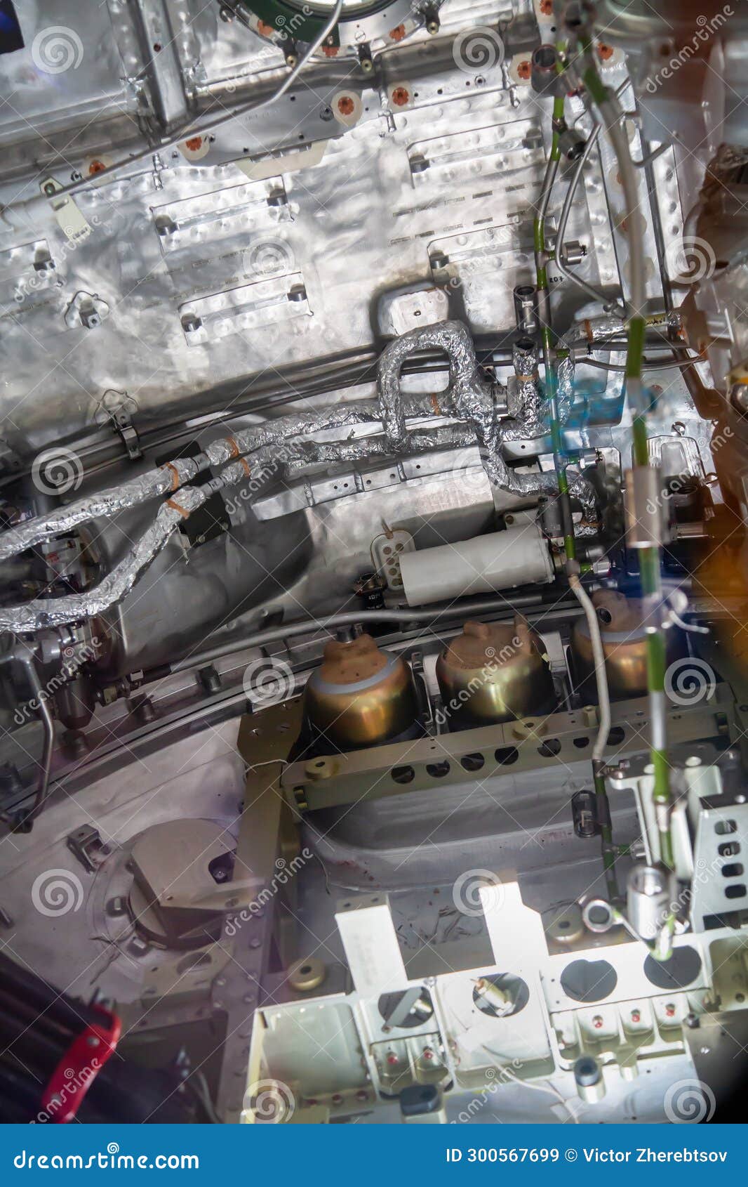 View of the Interior Space of the Spacecraft Lander. Stock Image ...