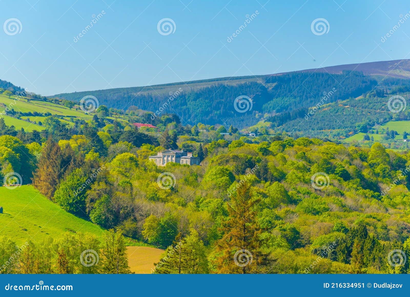 View of Irish countryside stock image. Image of scenic - 216334951
