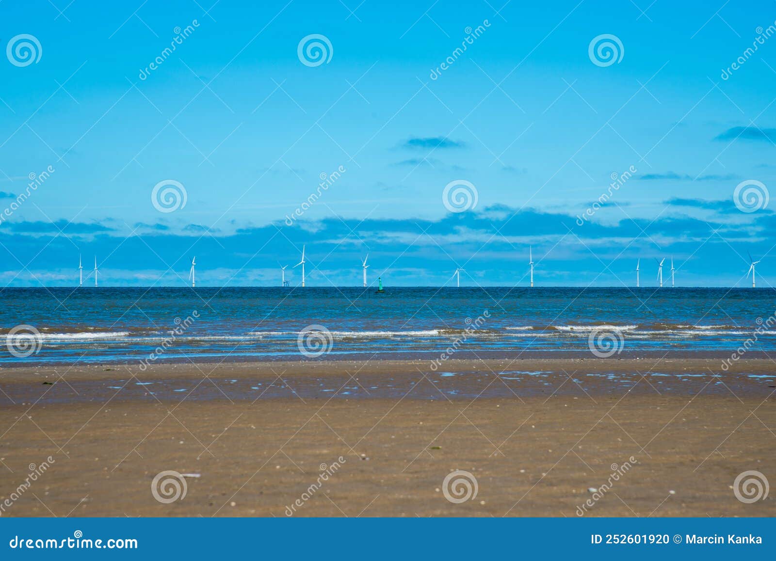 View of Irish Sea at Talacre Beach in Wales 2022 Stock Photo - Image of ...