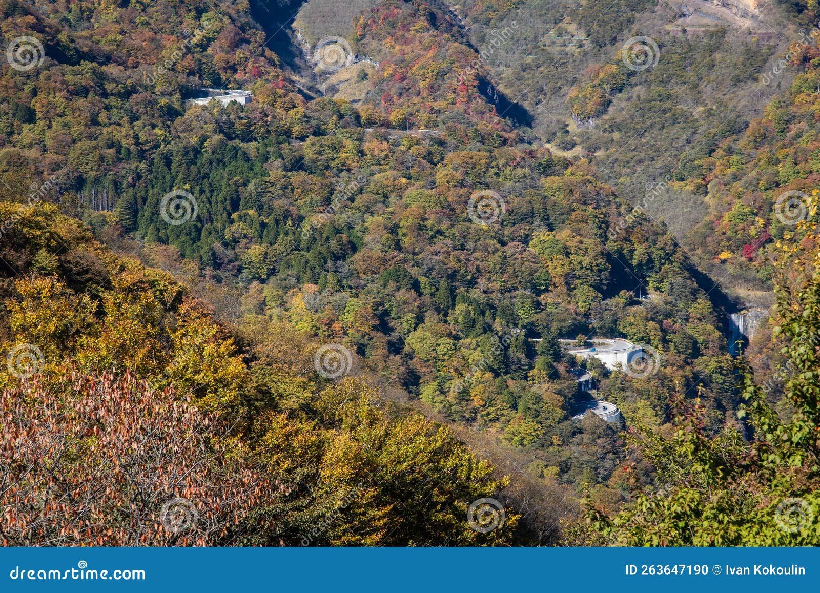 View of Irohazaka Winding Road in Nikko Japan Stock Photo - Image of ...