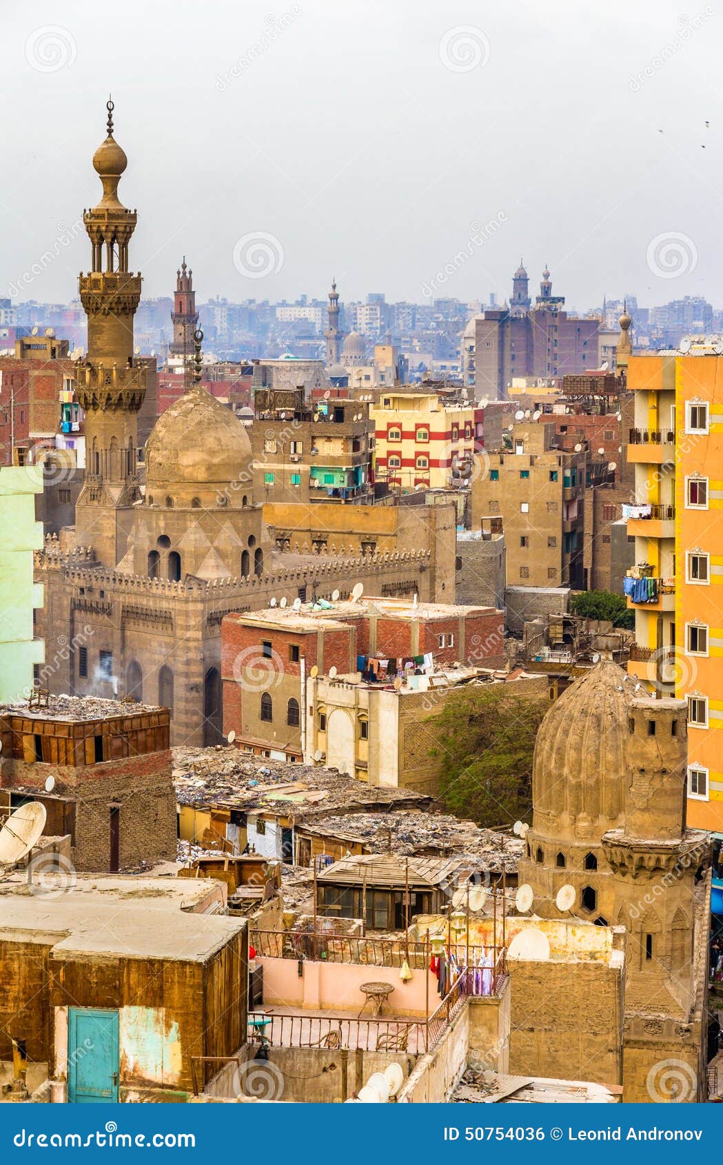 View of Islamic Cairo stock photo. Image of east, landscape - 50754036