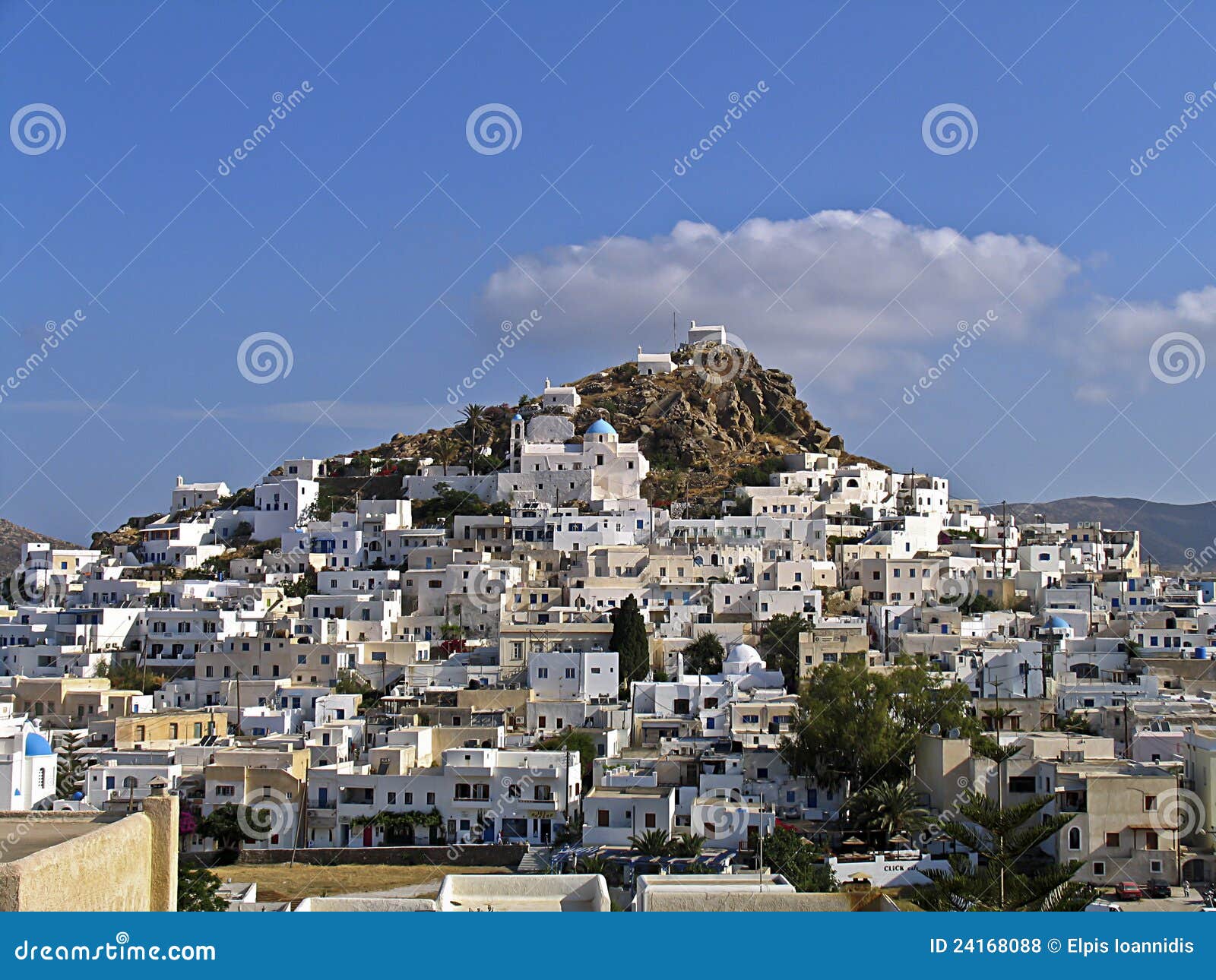 View of the Island of Ios in Cyclades, Stock Photo - Image of cyclades ...