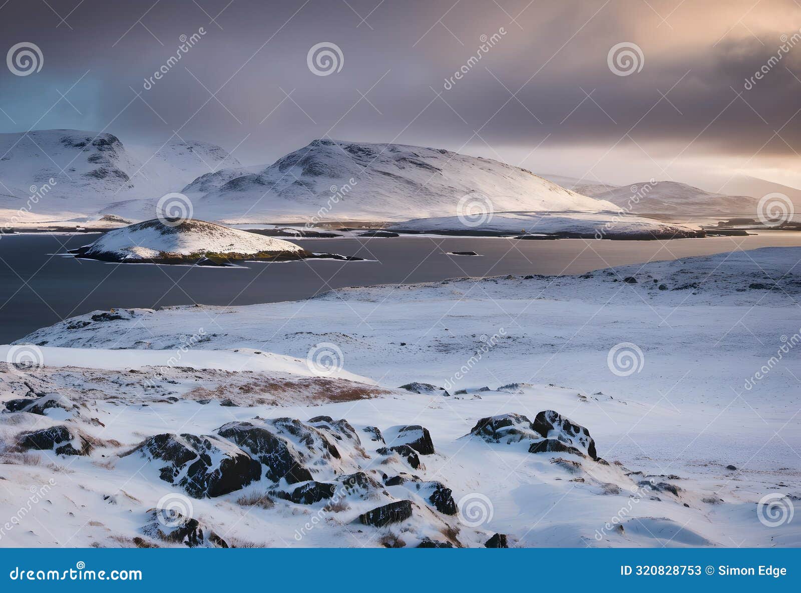 A View of the Island of Lewis and Harris Stock Illustration ...