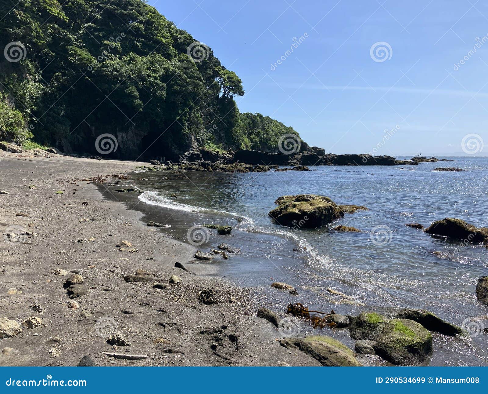 View of the Island of the Sea Stock Image - Image of seascape, vacation ...