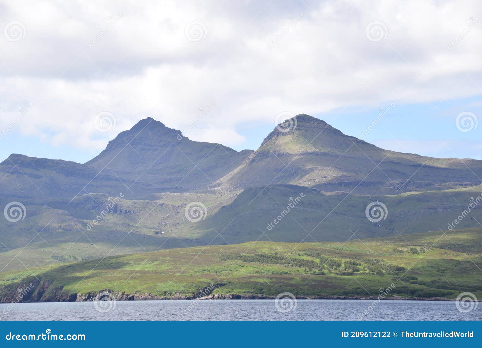 The Isle of Rum and Its Cuillin Hills, Scotland Stock Photo - Image of ...