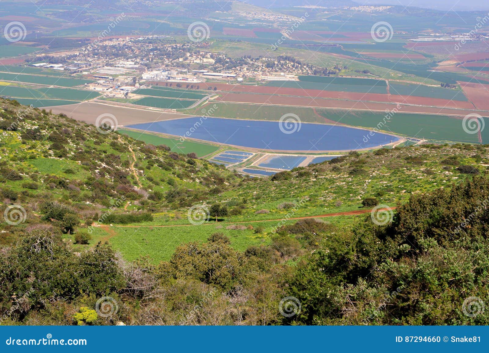 View on Israel valley stock photo. Image of natural, pasture - 87294660