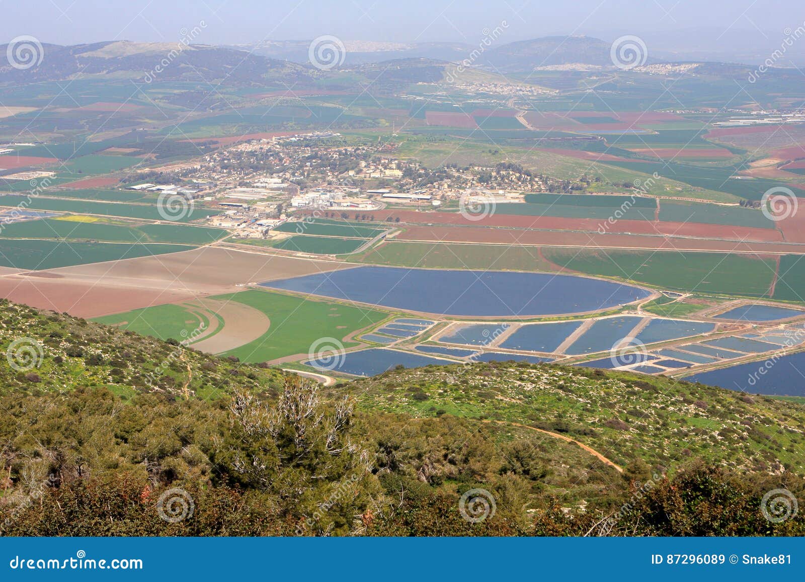 View on Israel valley stock image. Image of green, israel - 87296089
