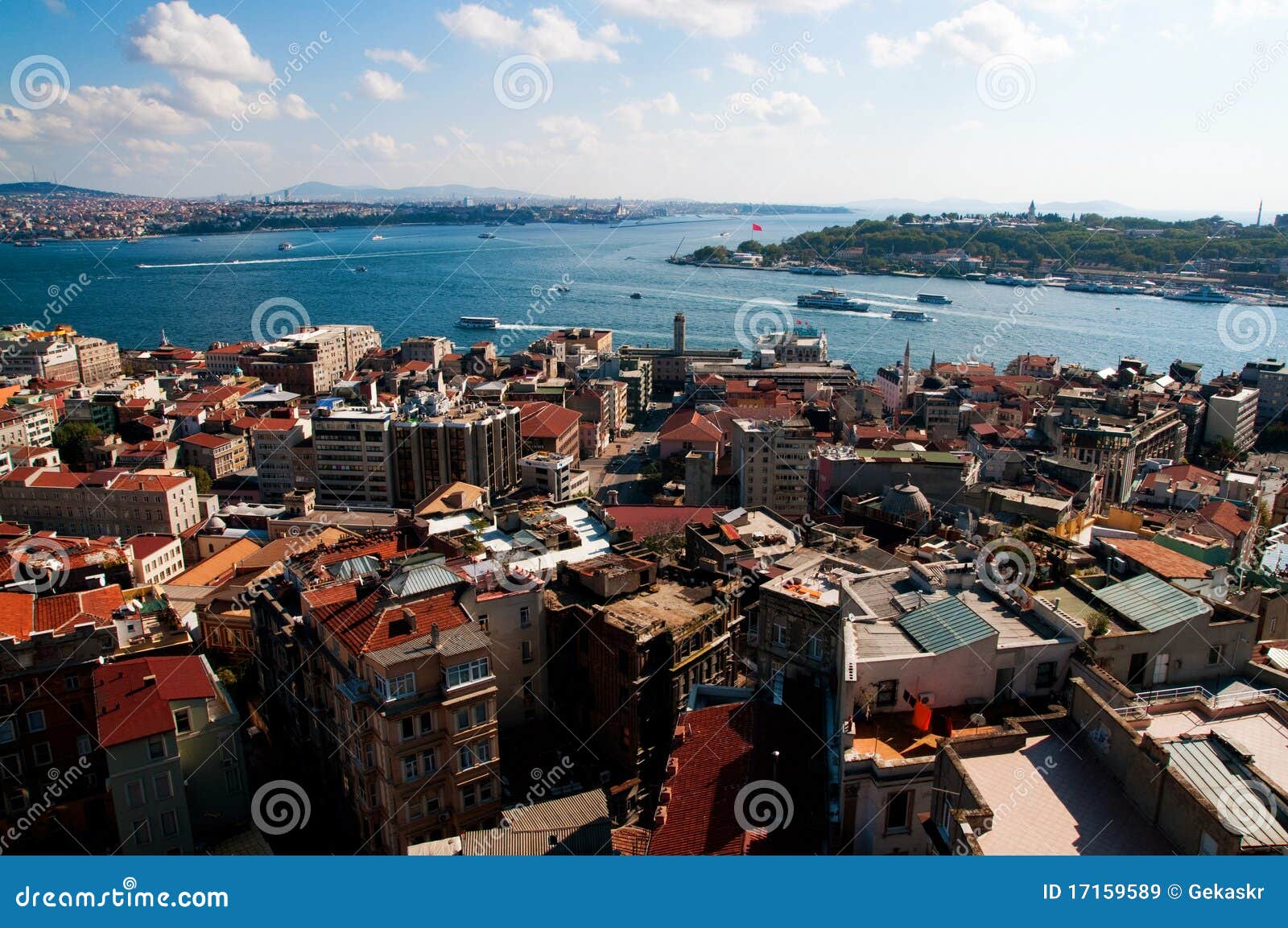 View of Istanbul stock image. Image of europe, modern - 17159589