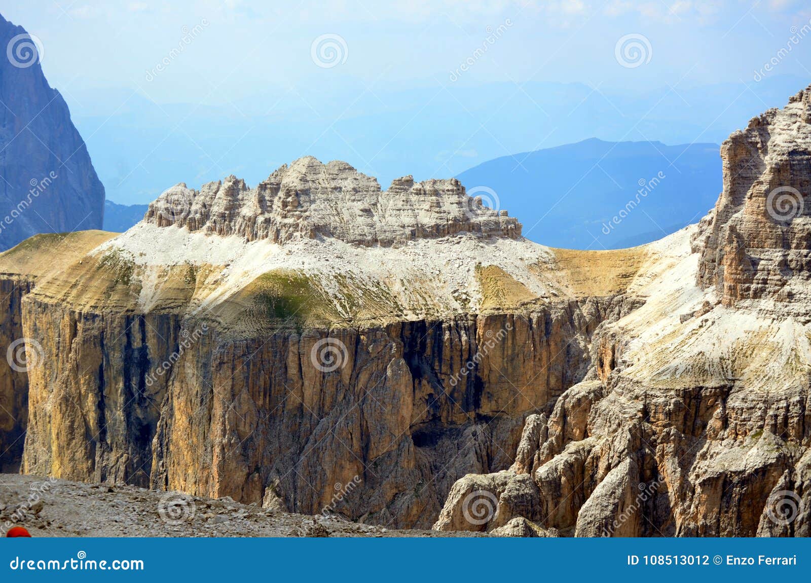 View of the Italian Dolomites Unesco Stock Photo - Image of chain ...
