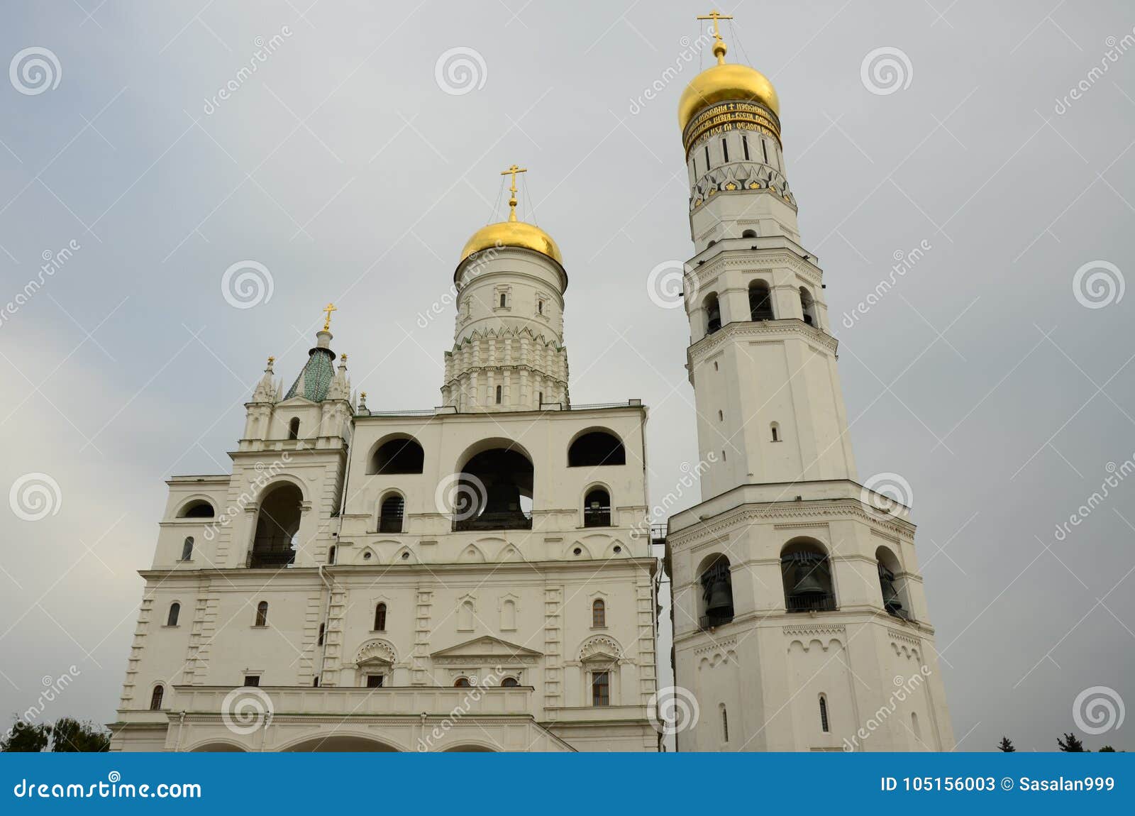Assumption Belfry and Tower - Inside the Moscow Kremlin Stock Image ...