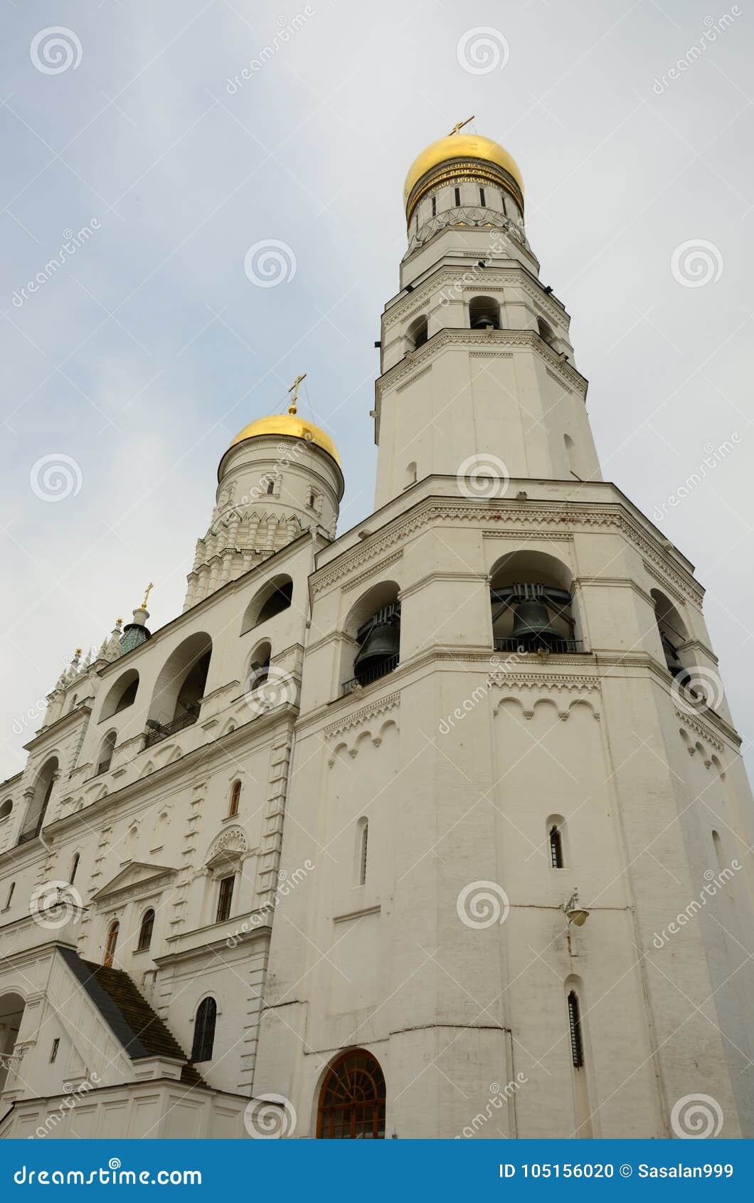 Tower and Belfry - Inside the Moscow Kremlin Stock Photo - Image of ...