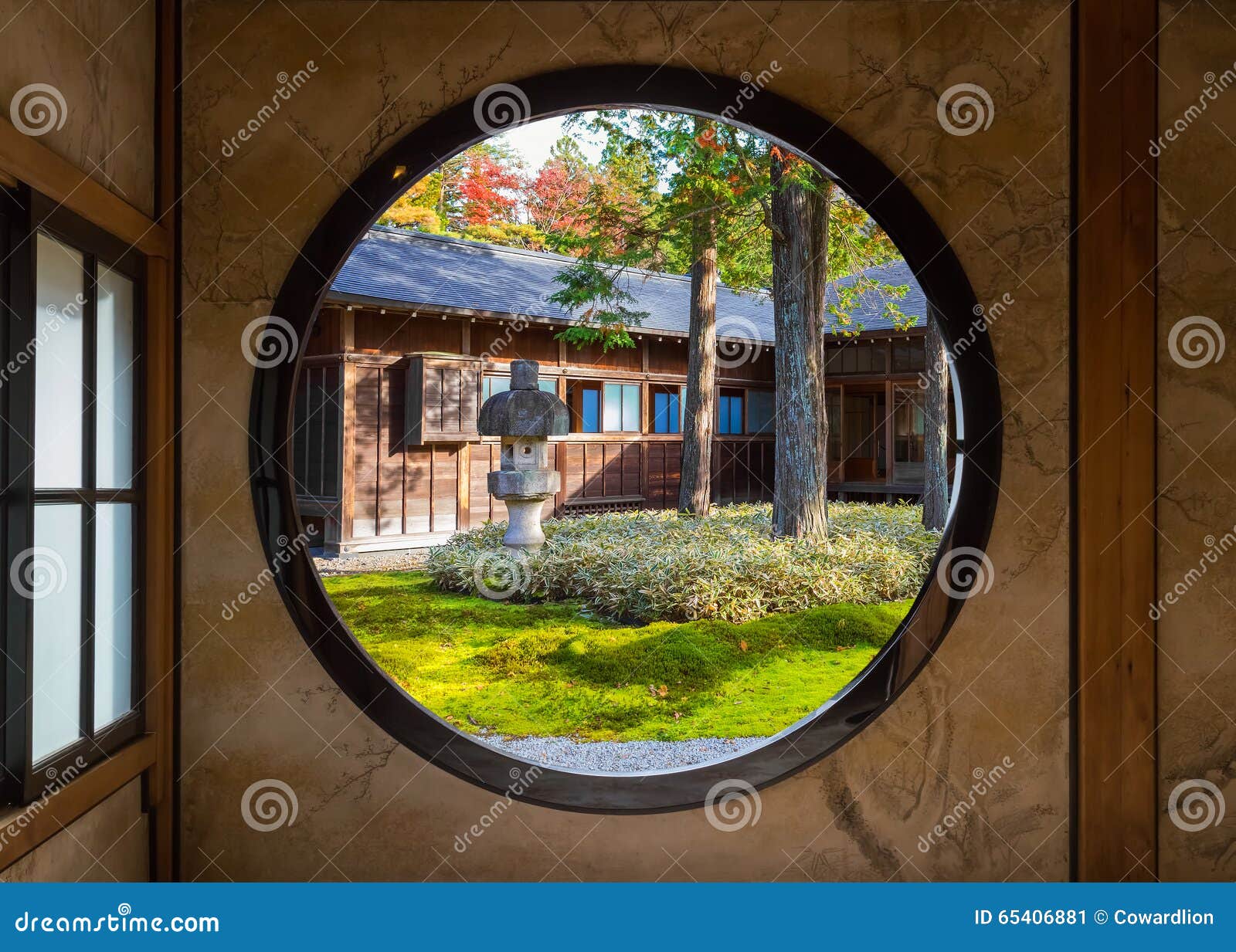 View of a Japanese Garden stock image. Image of flower - 65406881