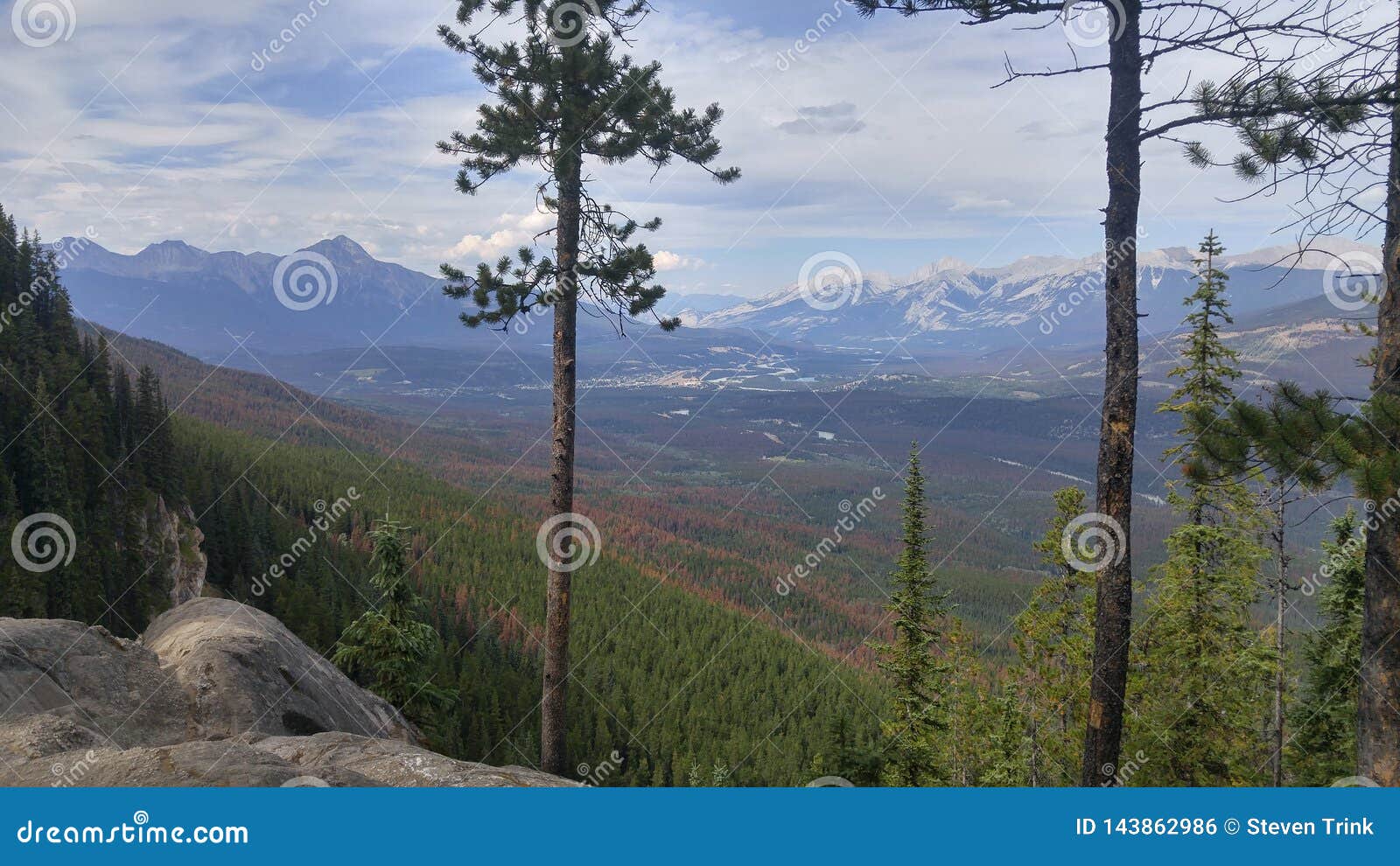 View of Jasper stock photo. Image of cliff, mountains - 143862986
