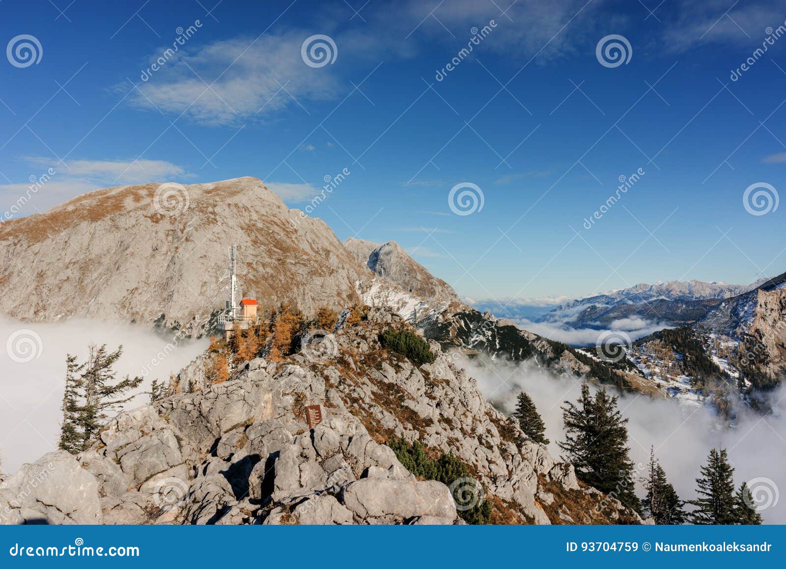 View from on Jenner Mountain, Berchtesgaden, Germany Stock Image ...