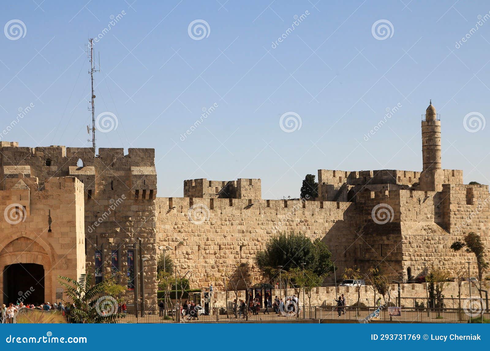 View on Jerusalem stock image. Image of view, tower - 293731769
